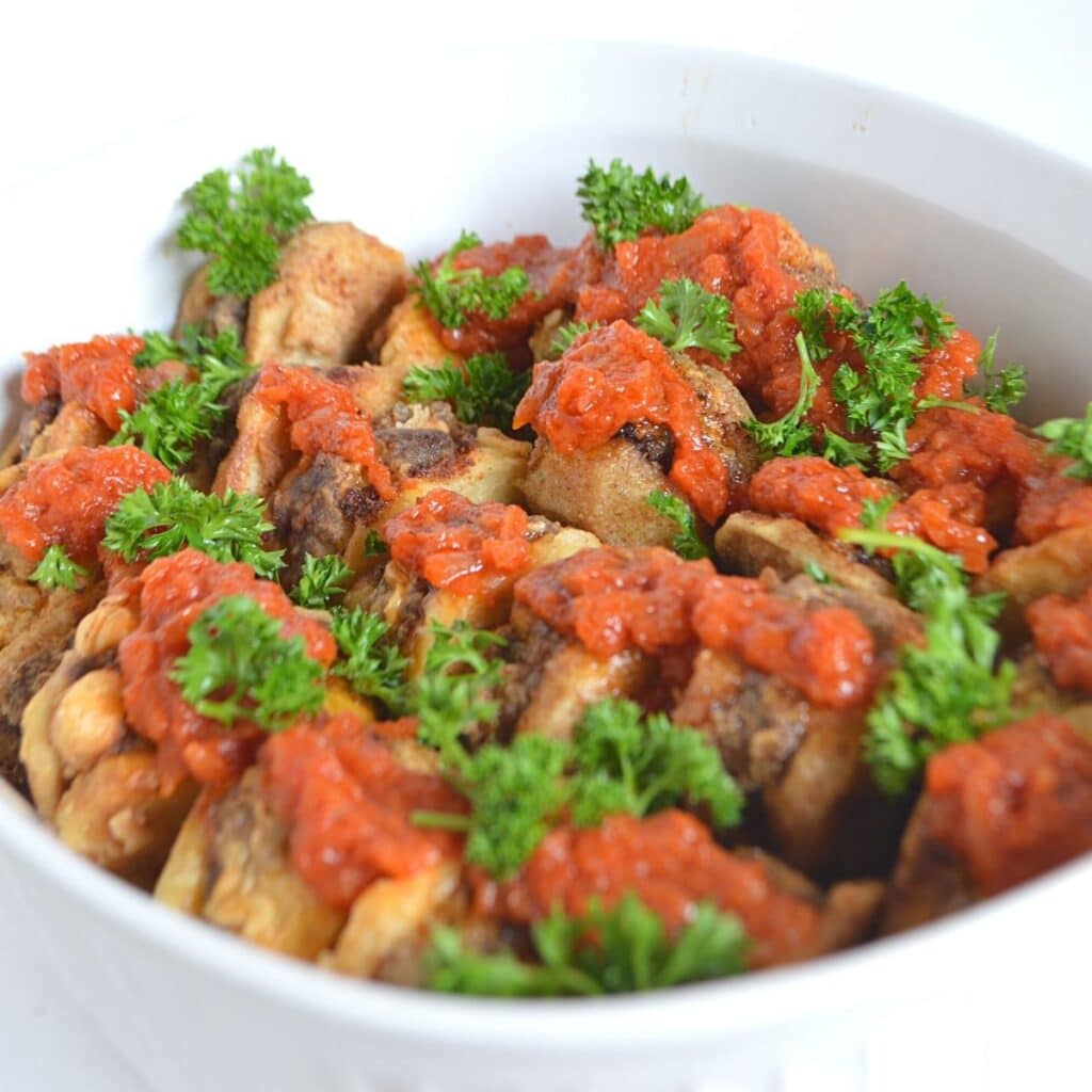 Ground Beef and Potato Casserole (Mbattan ) - Amira's Pantry