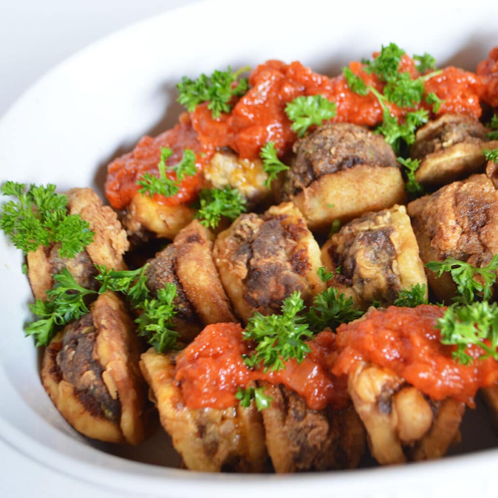 Ground Beef and Potato Casserole (Mbattan ) - Amira's Pantry