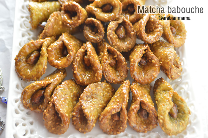 Matcha babouche (Moroccan/Japanese inspired) | Amira's Pantry