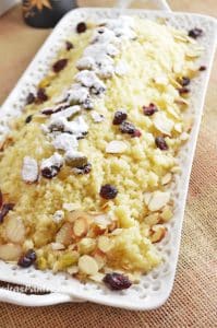 Easy dessert - Sweet Couscous - Amira's Pantry