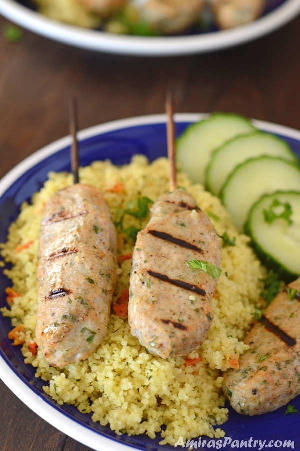 Ground Chicken Kofta Kabobs | Amira's Pantry