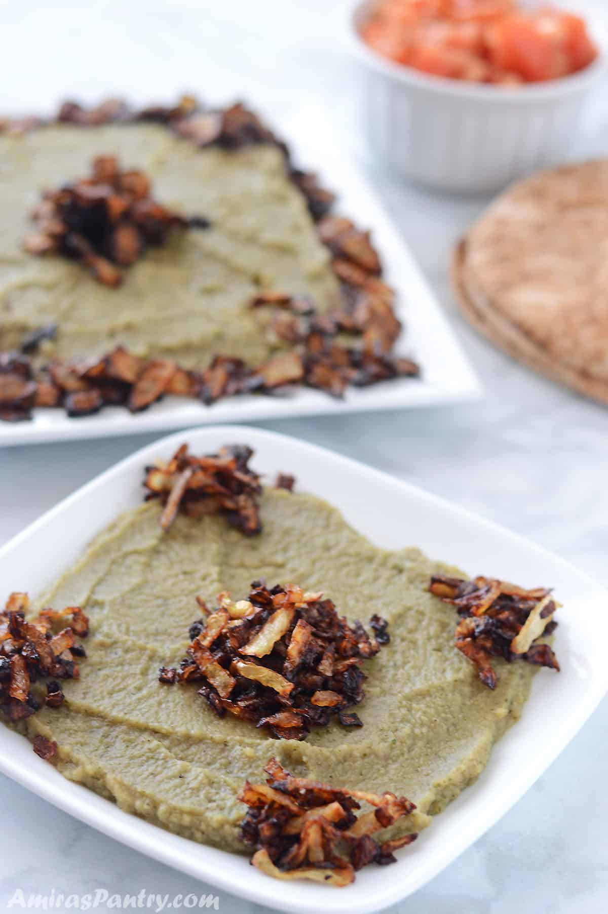 Bissara; Split fava beans dip - Amira's Pantry