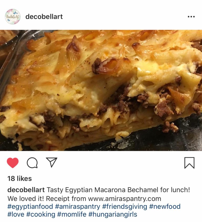 Mediterranean Baked Bechamel Pasta - Amira's Pantry