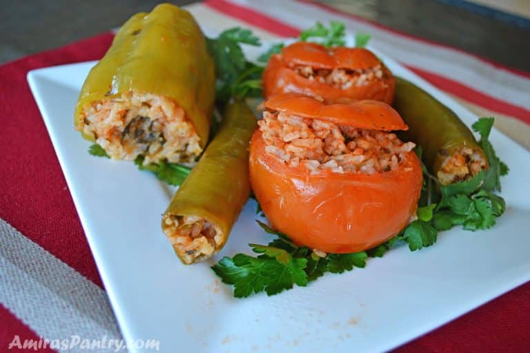Rice stuffed veggies Aka Mahshi - Amira's Pantry
