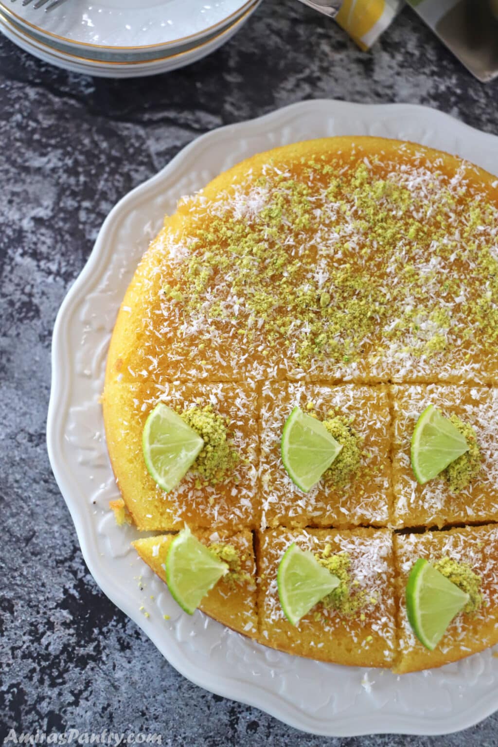 Revani (Ravani) Cake Recipe - Amira's Pantry