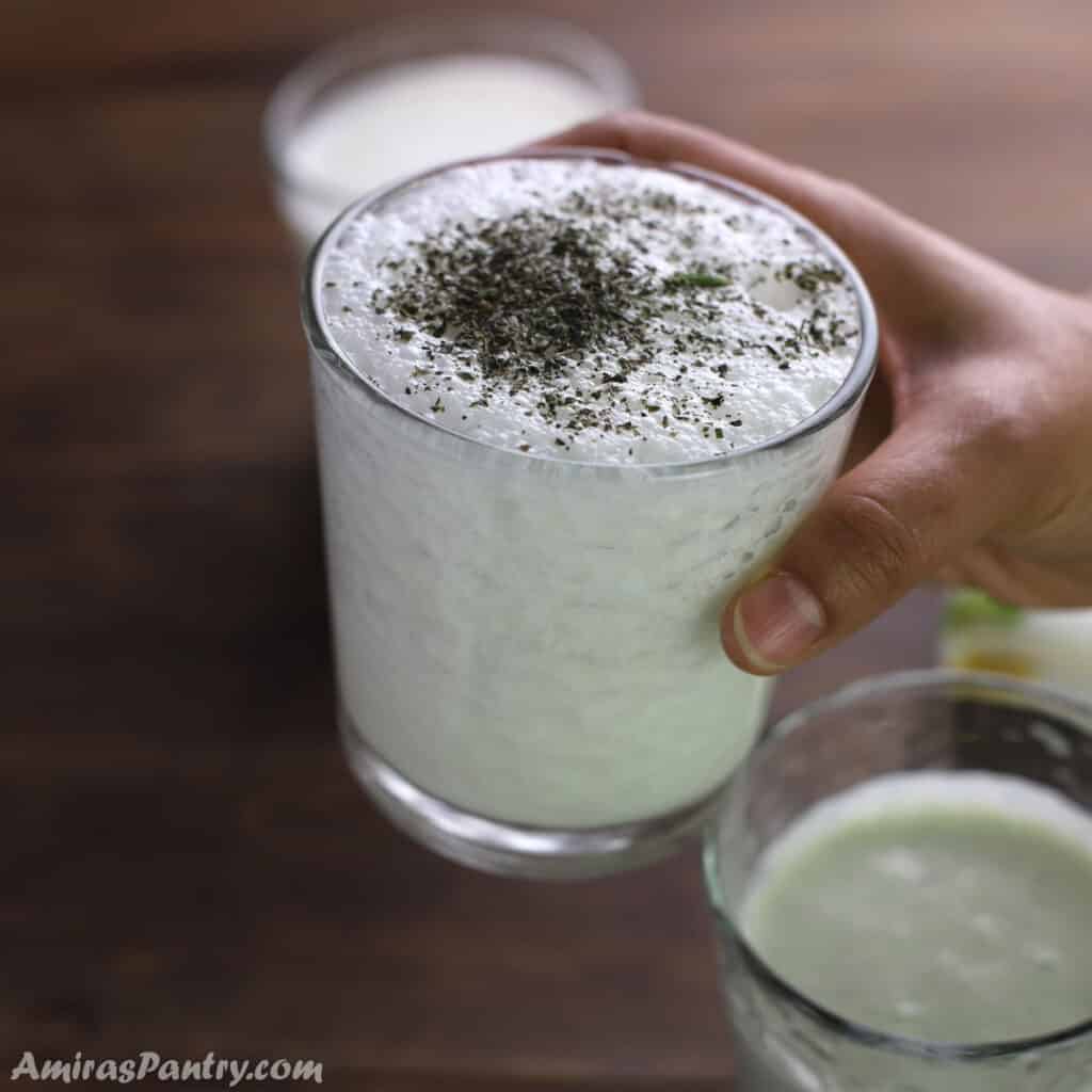 Ayran (5 minute Turkish Salty Yogurt Drink) - Amira's Pantry