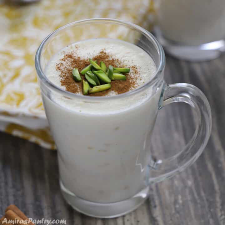 Sahlab Milk Pudding { with vegan and low sugar option} - Amira's Pantry