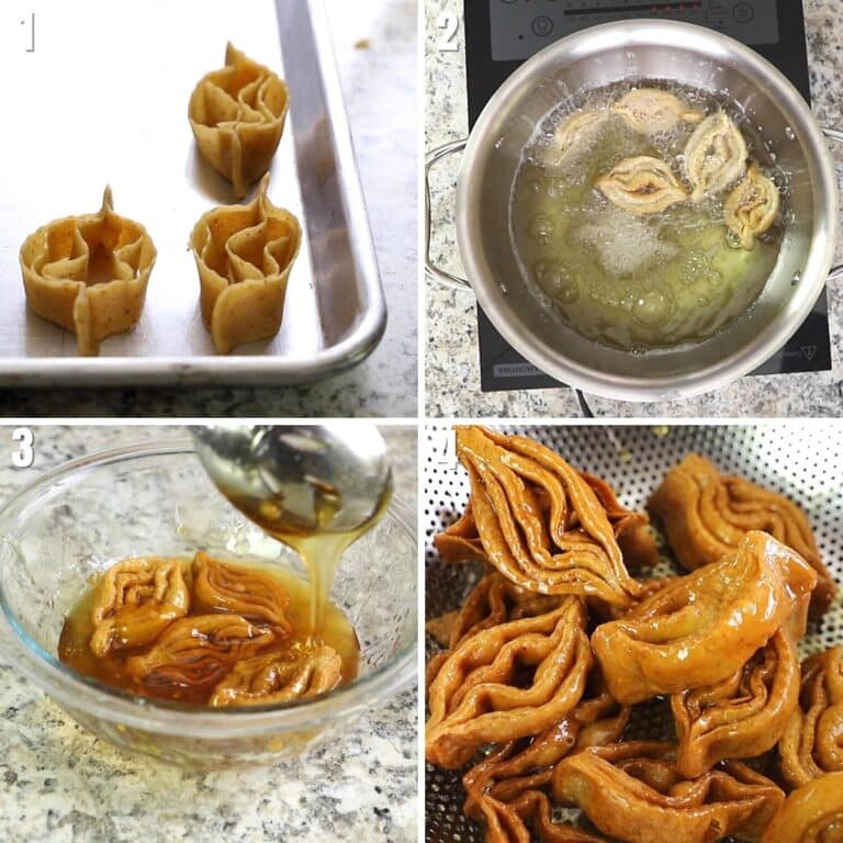 Moroccan Chebakia Recipe (Sesame and Honey Cookies) - Amira's Pantry