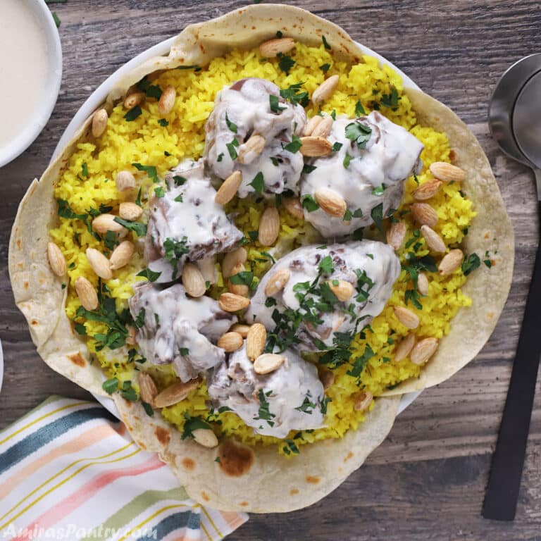 Mansaf (Jordan's National Dish) Made Easy | Amira's Pantry