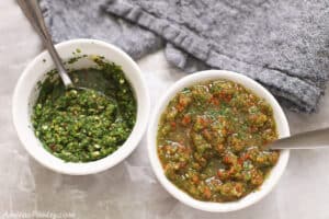 Authentic Zhoug Recipe(Easy Spicy Cilantro Sauce)- Amira's Pantry