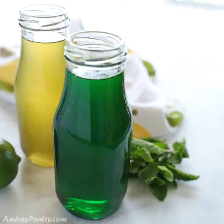 Easy mint simple syrup (for your cold or hot drinks) - Amira's Pantry