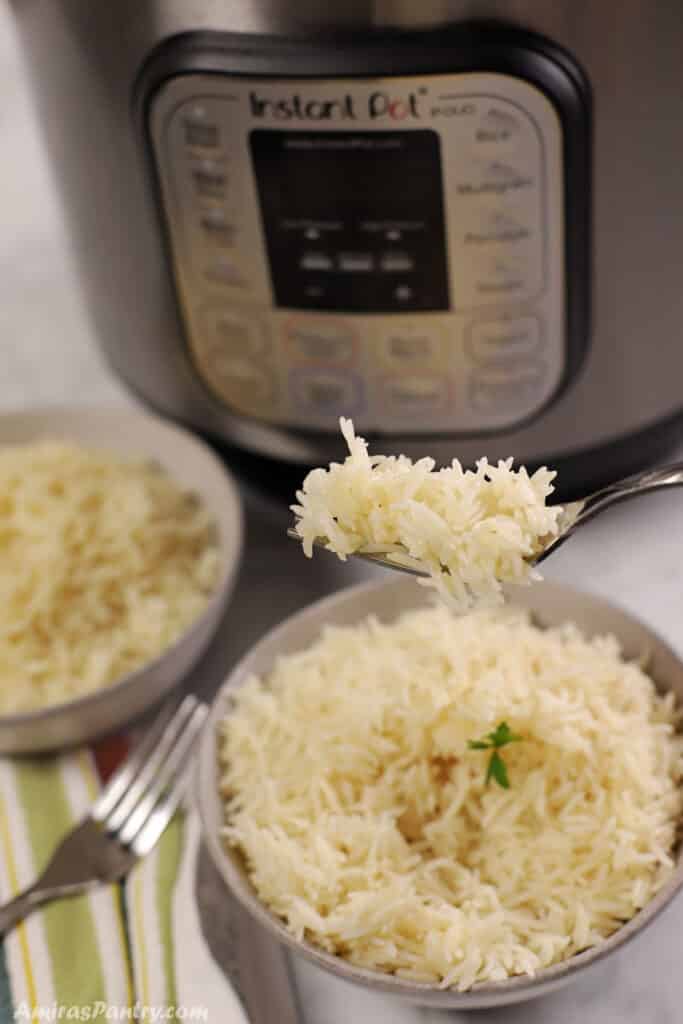 Instant Pot Basamti Rice (Perfect, Fluffy Recipe) - Amira's Pantry