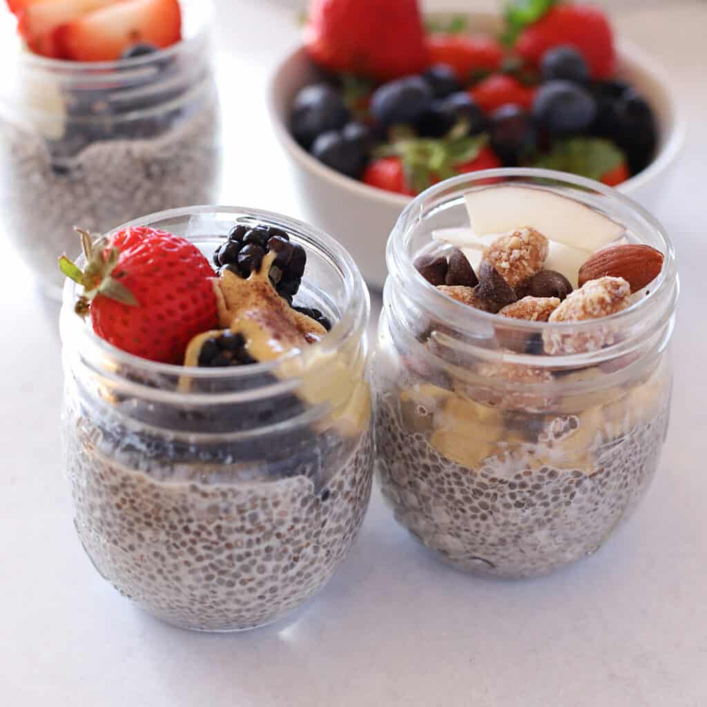 Overnight Keto Chia Pudding (Make Ahead Breakfast) - Amira's Pantry