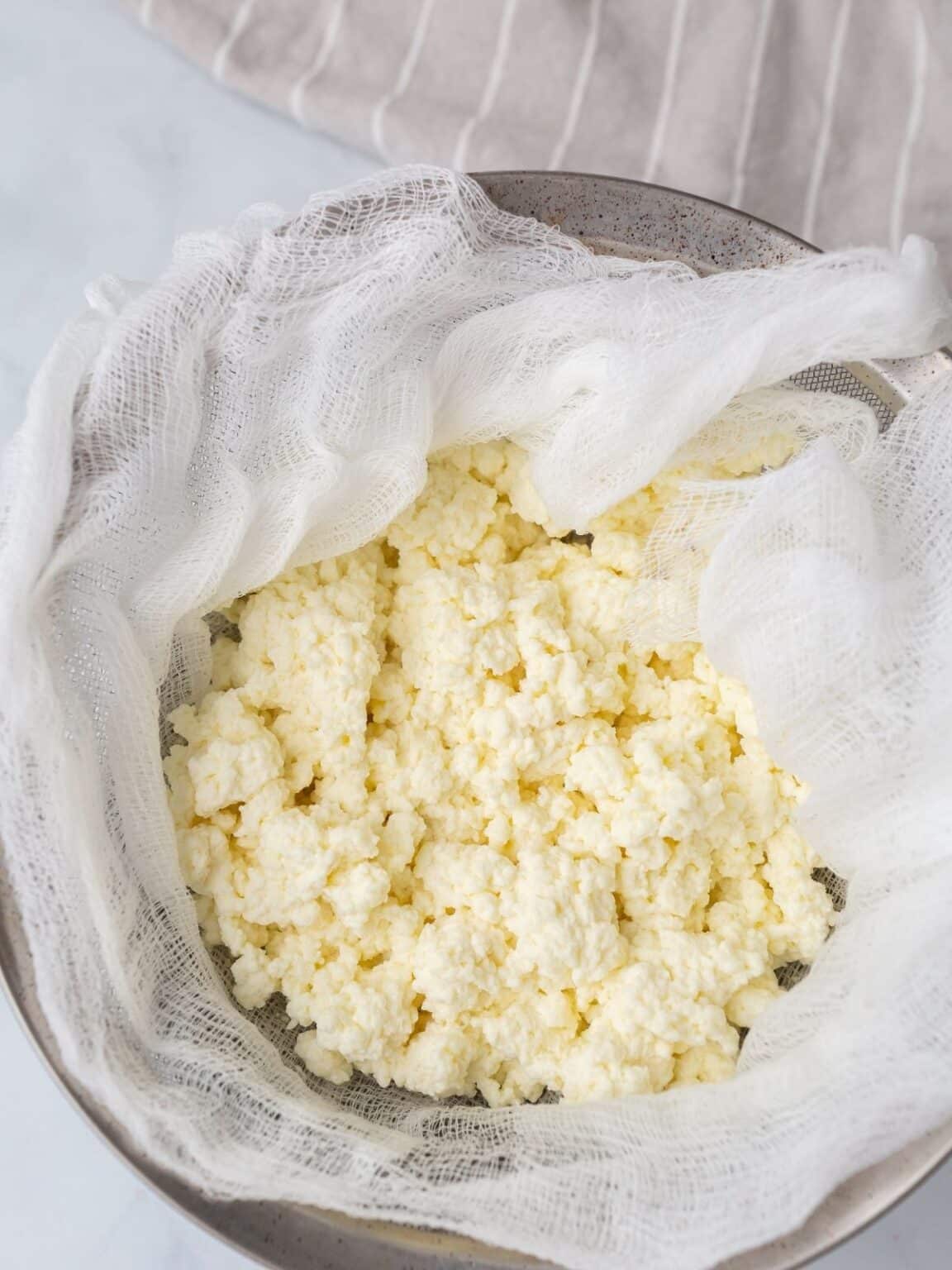 Best Homemade Ricotta Cheese Recipe (3-Ingredients) - Amira's Pantry