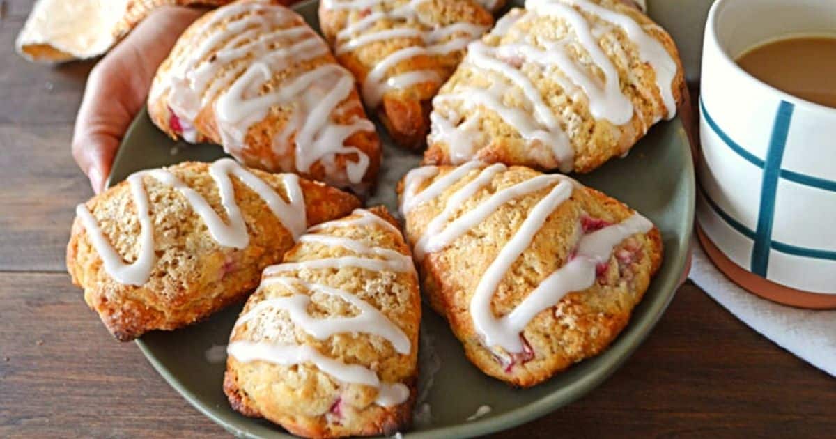 Rhubarb Scones (Easy, Foolproof Recipe) - Amira's Pantry