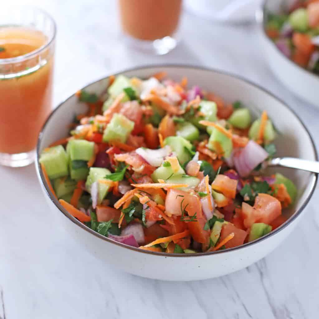 Egyptian Salad (Salata Baladi) - Amira's Pantry