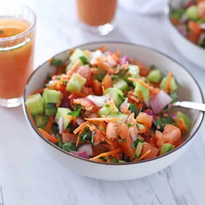 Egyptian Salad (Salata Baladi) - Amira's Pantry