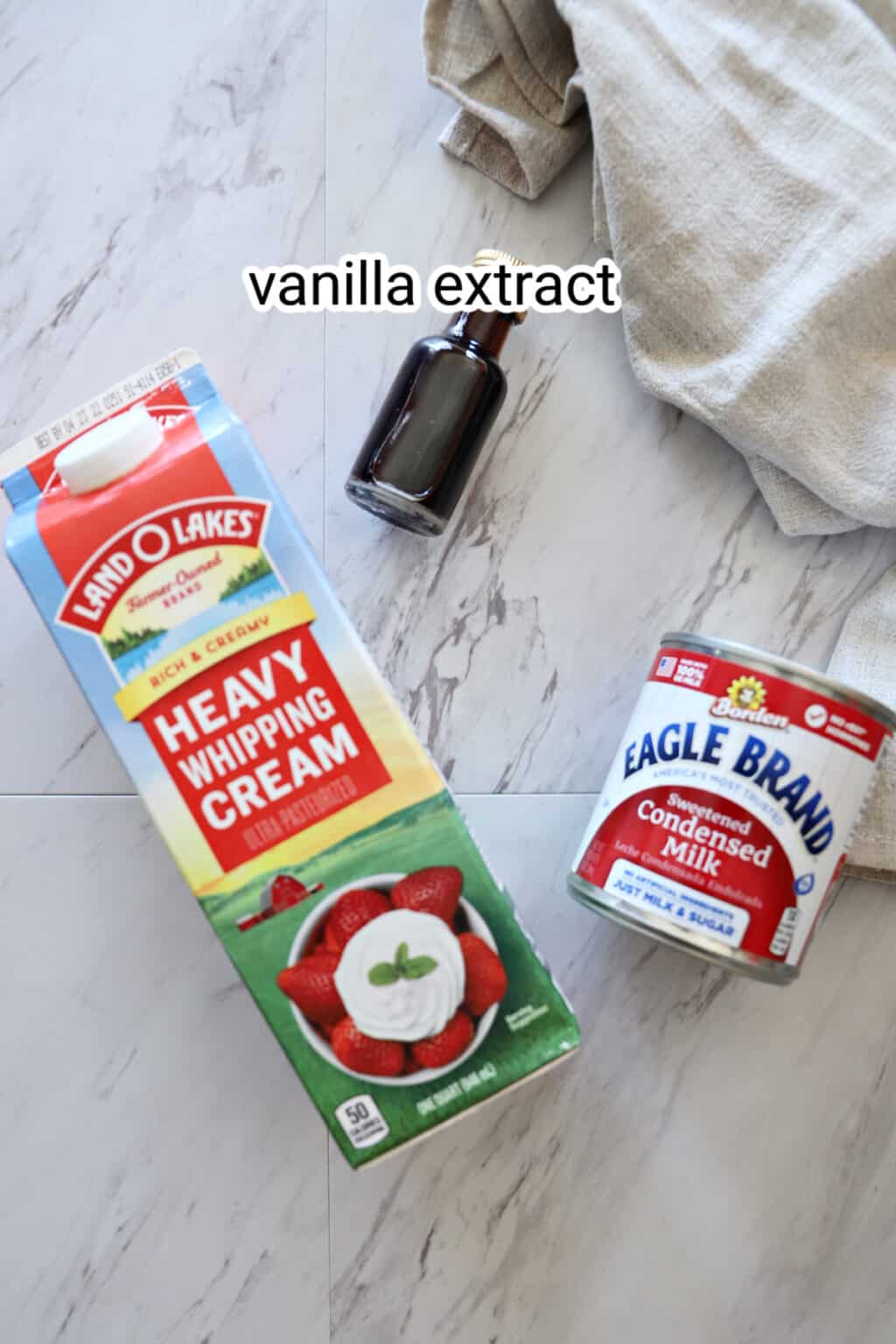 Condensed Milk Ice Cream (3-Ingredient, No Churn) - Amira's Pantry