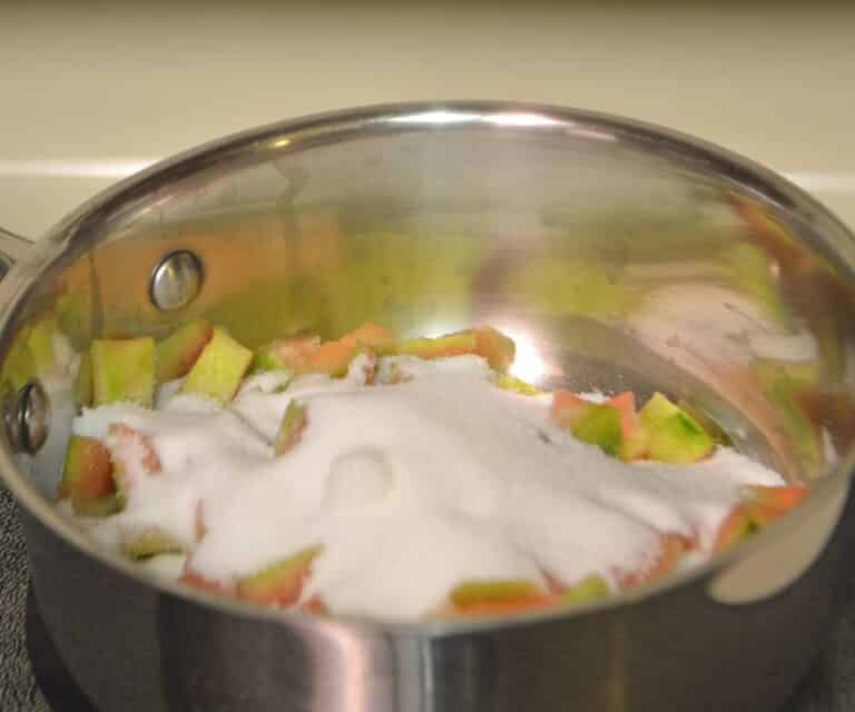 Watermelon Rind Jam (Watermelon Rind Preserves) - Amira's Pantry