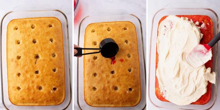 Raspberry Poke Cake (Easy Jello Dessert Recipe) - Amira's Pantry