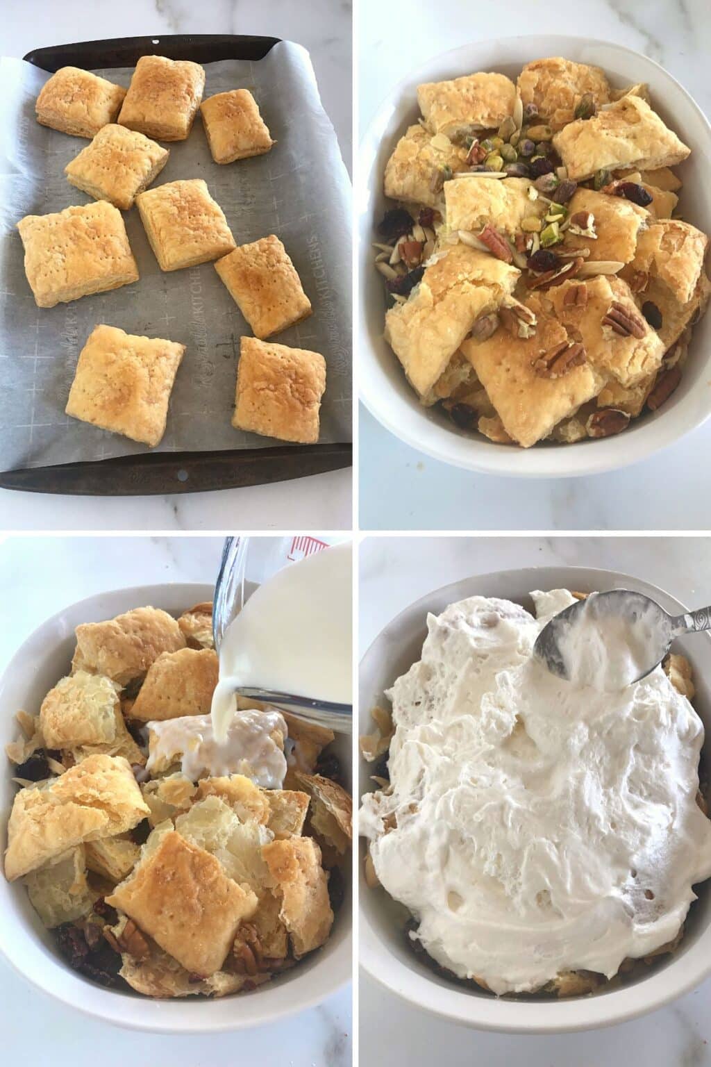 Om Ali; Egyptian Bread Pudding - Amira's Pantry