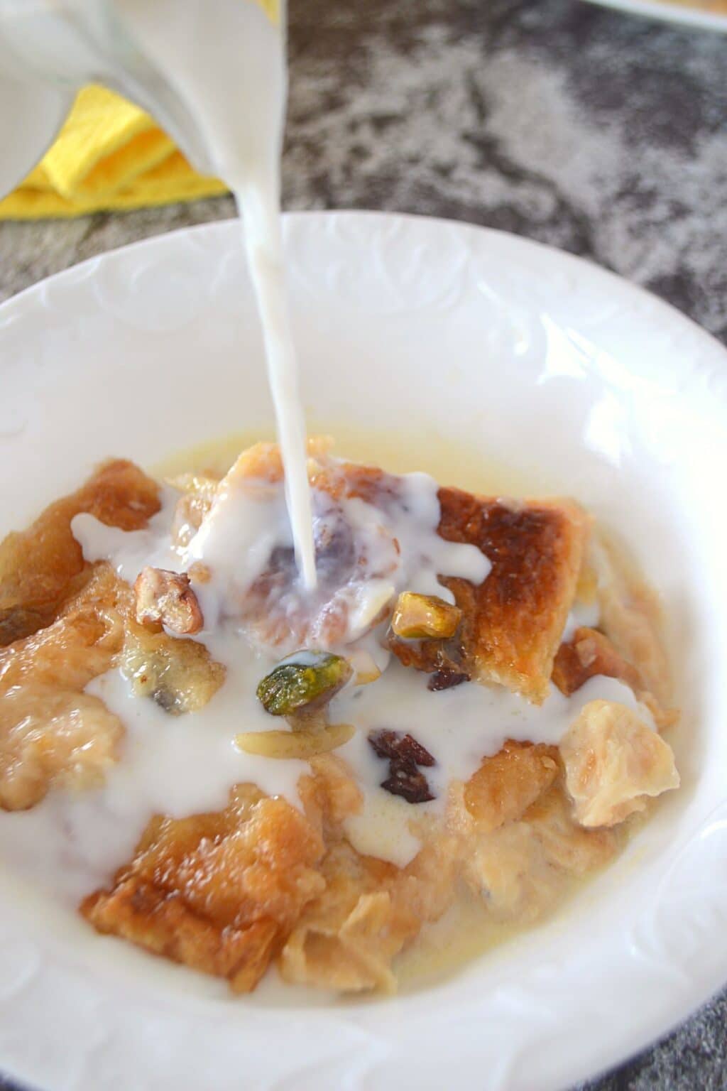 Om Ali; Egyptian Bread Pudding - Amira's Pantry