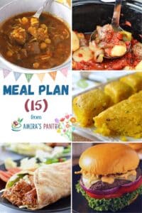 Meal Plan (15) - Amira's Pantry