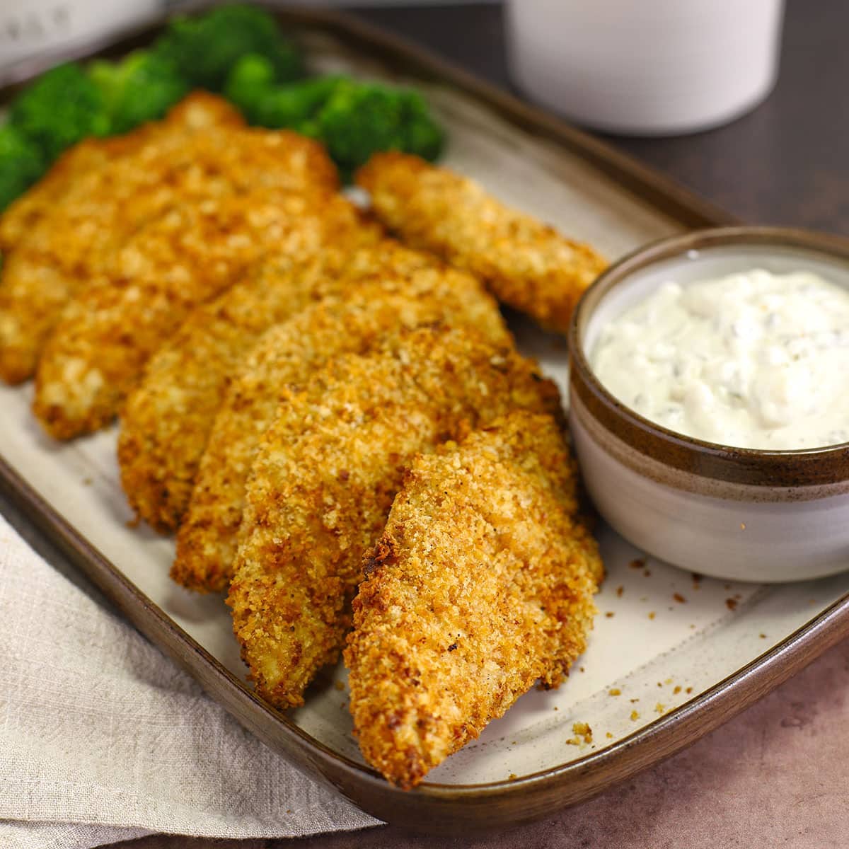 Air Fryer Chicken Tenders (with Crispy Breading) - Amira's Pantry
