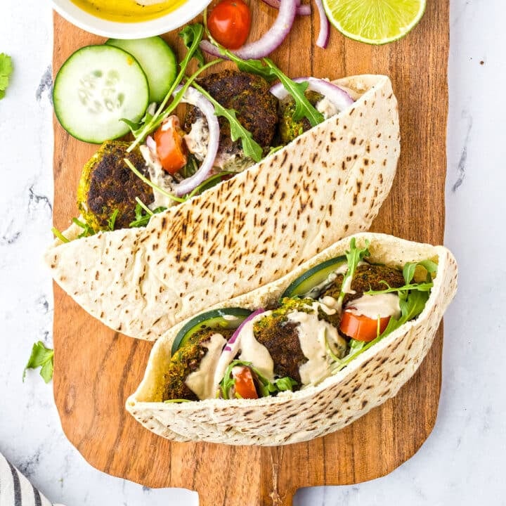 Best Falafel Sandwich Recipe (With Pita Bread) - Amira's Pantry