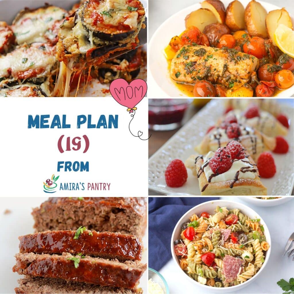 Free Weekly Family Meal Plans - Amira's Pantry