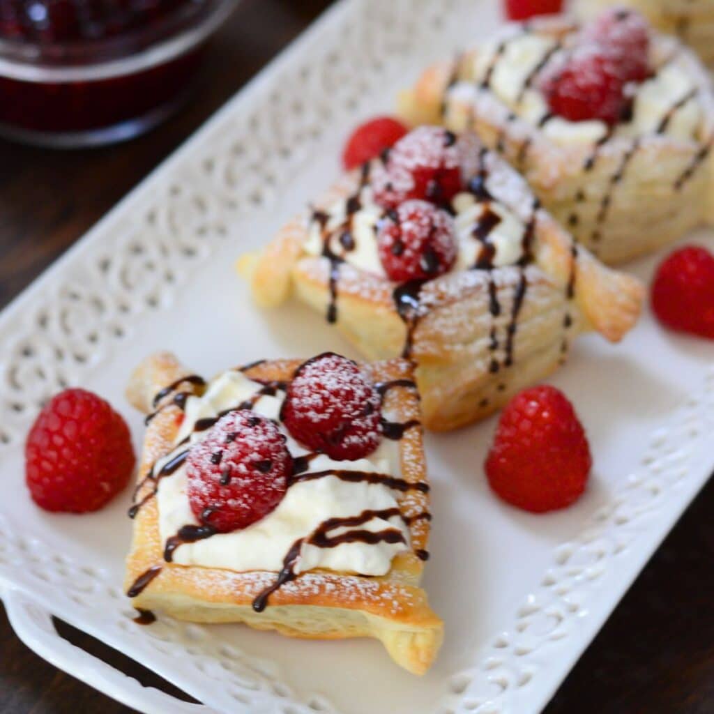 Raspberry Danish With Lemon Cream - Amira's Pantry