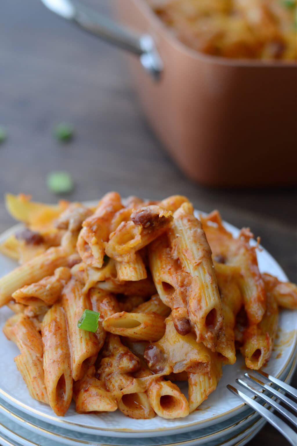 Chicken Enchilada Pasta (30-minutes Dinner) - Amira's Pantry