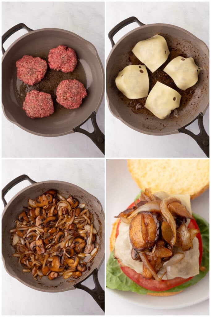 Mushroom Swiss Burger - Amira's Pantry