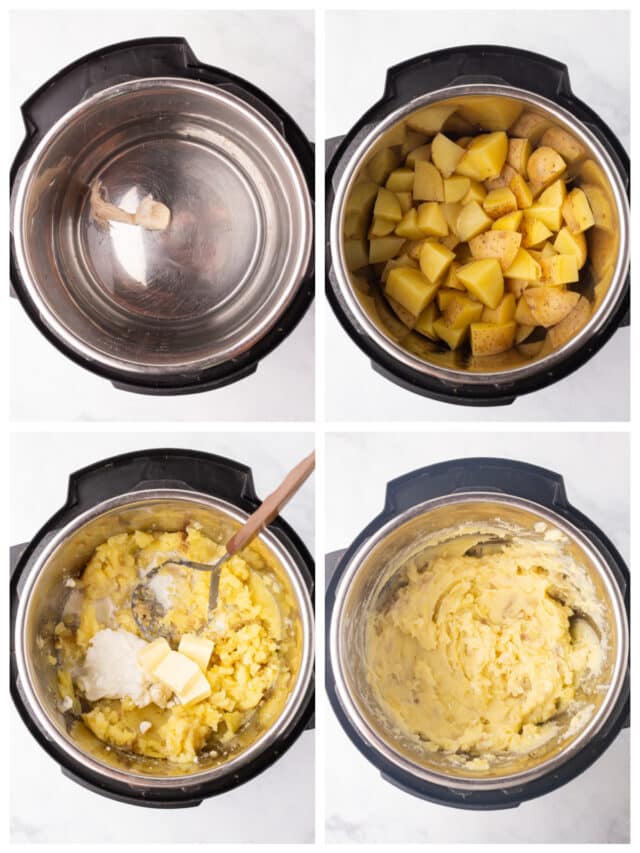 Instant Pot Garlic Mashed Potatoes (East, No Drain) - Amira's Pantry