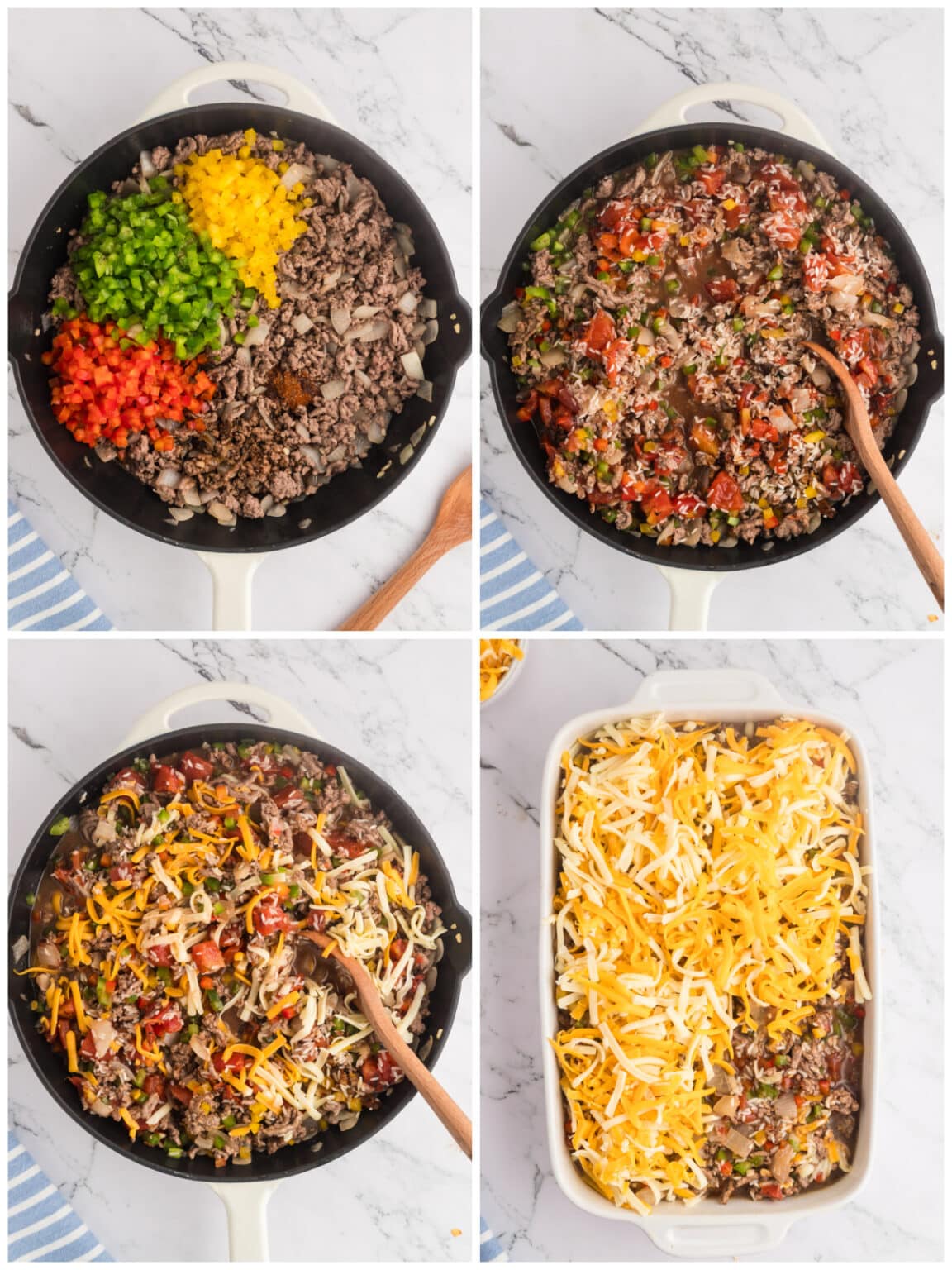 Easy Stuffed Bell Pepper Casserole Recipe - Amira's Pantry