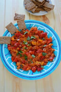 Moroccan Taktouka Recipe (Roasted Peppers Appetizer) - Amira's Pantry