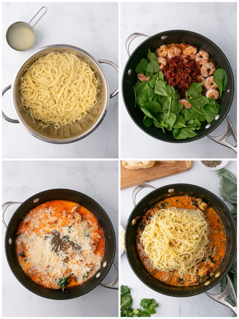 Creamy Tuscan Shrimp Pasta (Easy Dinner Recipe) - Amira's Pantry