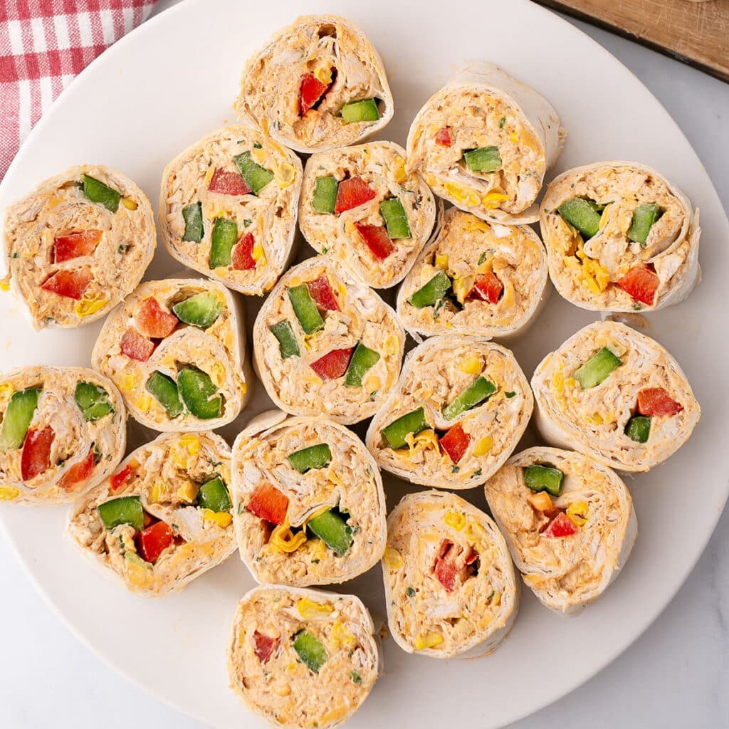 Mexican Chicken Pinwheels (An Easy Party Appetizer) - Amira's Pantry