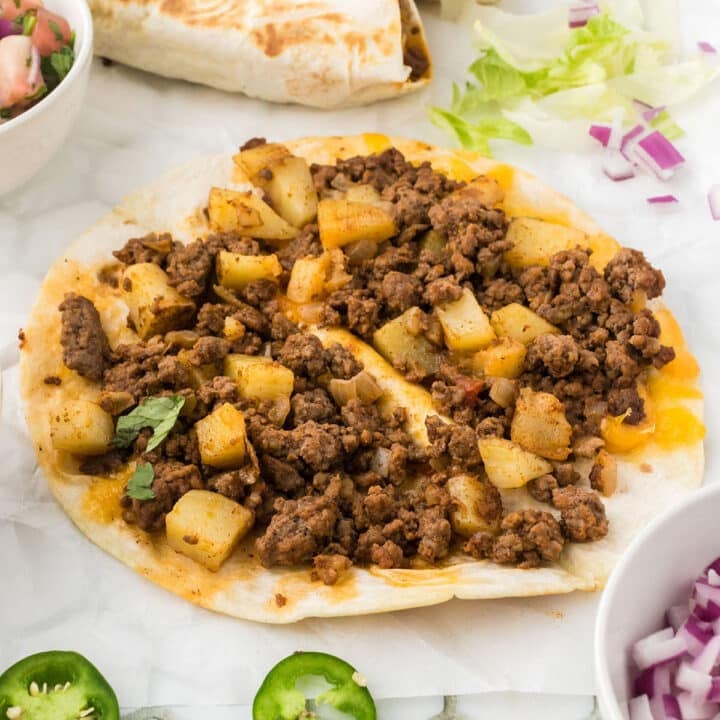 Beef and Potato Tacos (Cheesy 30-minute Dinner) - Amira's Pantry