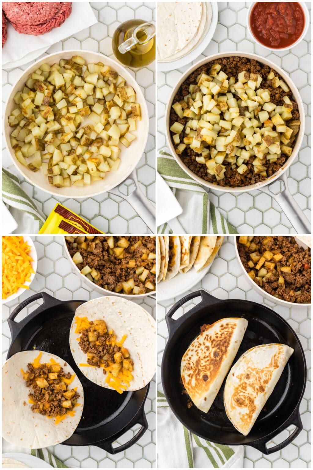 Beef and Potato Tacos (Cheesy 30-minute Dinner) - Amira's Pantry