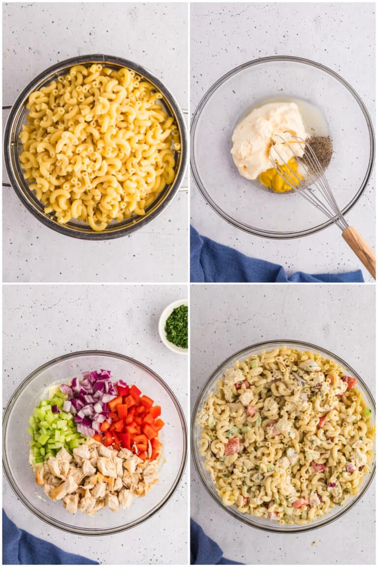 Easy Chicken Macaroni Salad (Creamy Cold Salad) - Amira's Pantry