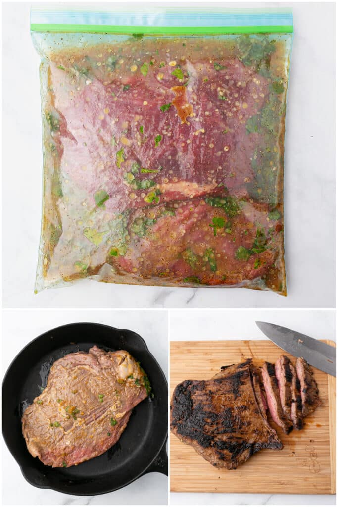 Flank Steak Tacos (With the BEST Cilantro Marinade) - Amira's Pantry