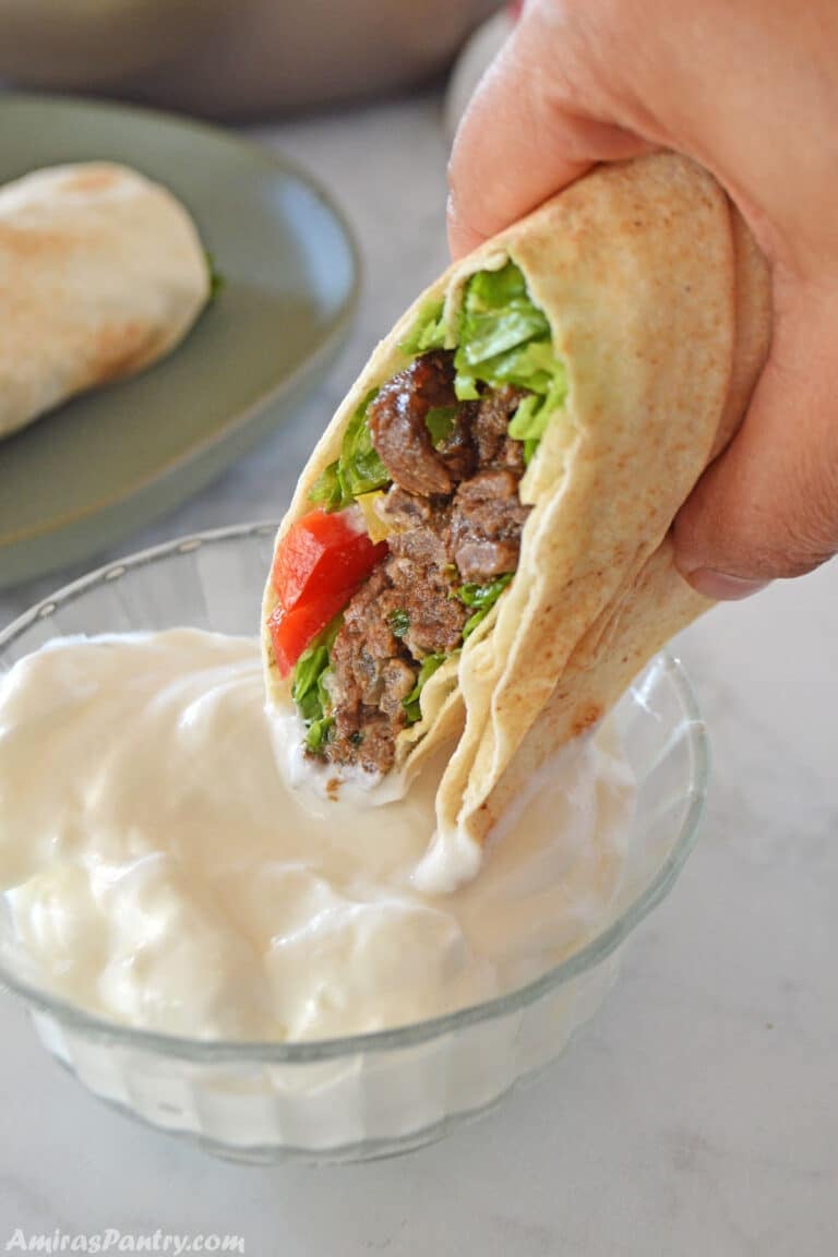 Easy Beef Shawarma Recipe (Best with Lebanese Sauce) - Amira's Pantry