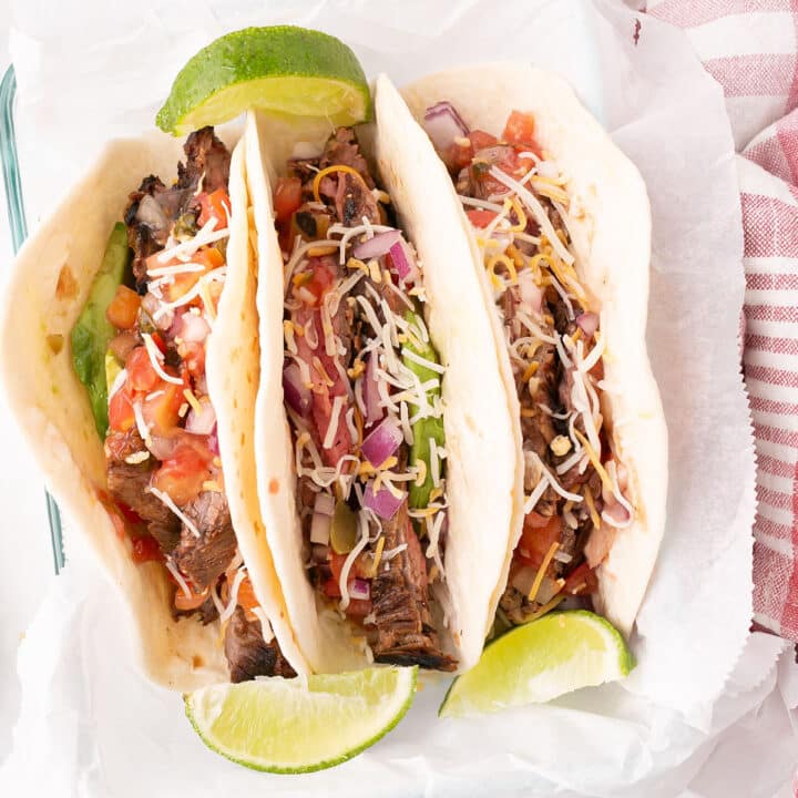 Flank Steak Tacos (With the BEST Cilantro Marinade) - Amira's Pantry