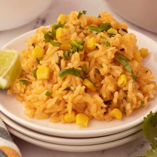 Mexican Rice with Corn (Easy and Quick Side Dish) - Amira's Pantry
