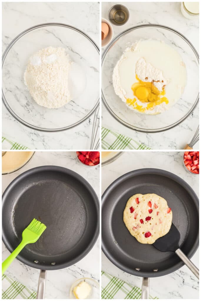 Strawberry Pancakes Recipe (Fresh, Easy and Fluffy) - Amira's Pantry