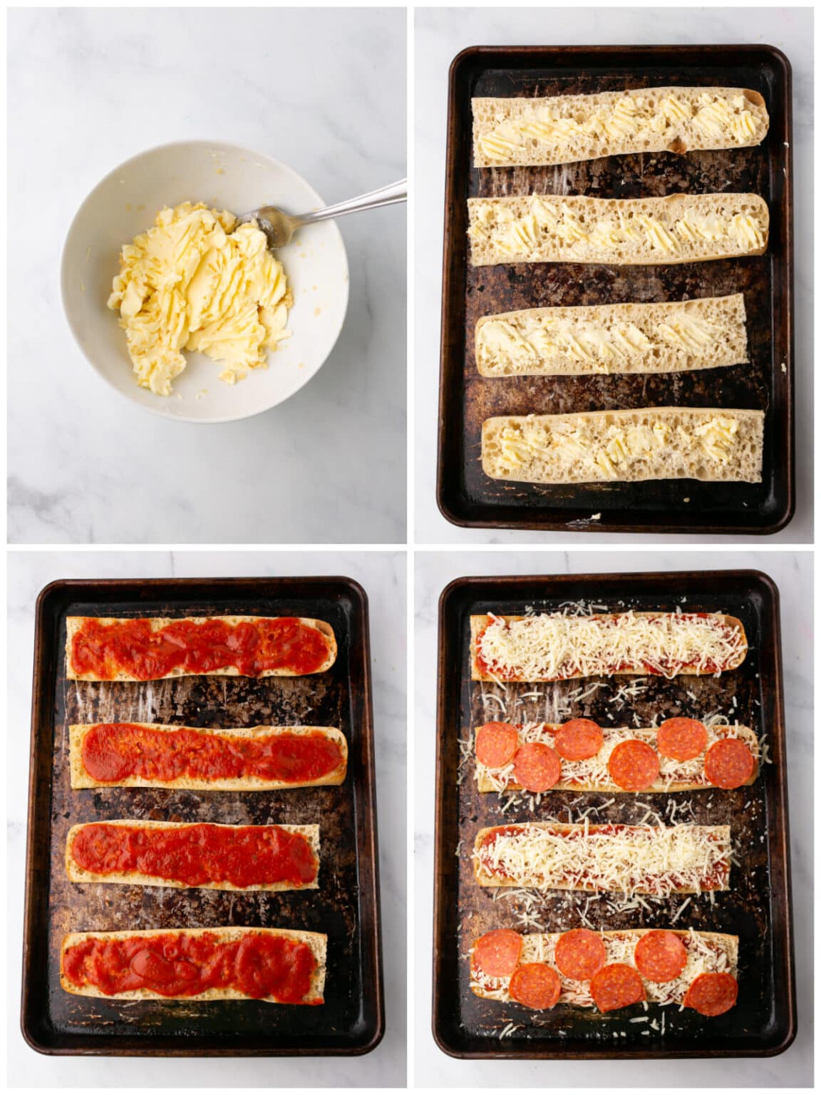 Garlic Bread Pizza Recipe (Easy Cheesy Dinner Pizzas) - Amira's Pantry