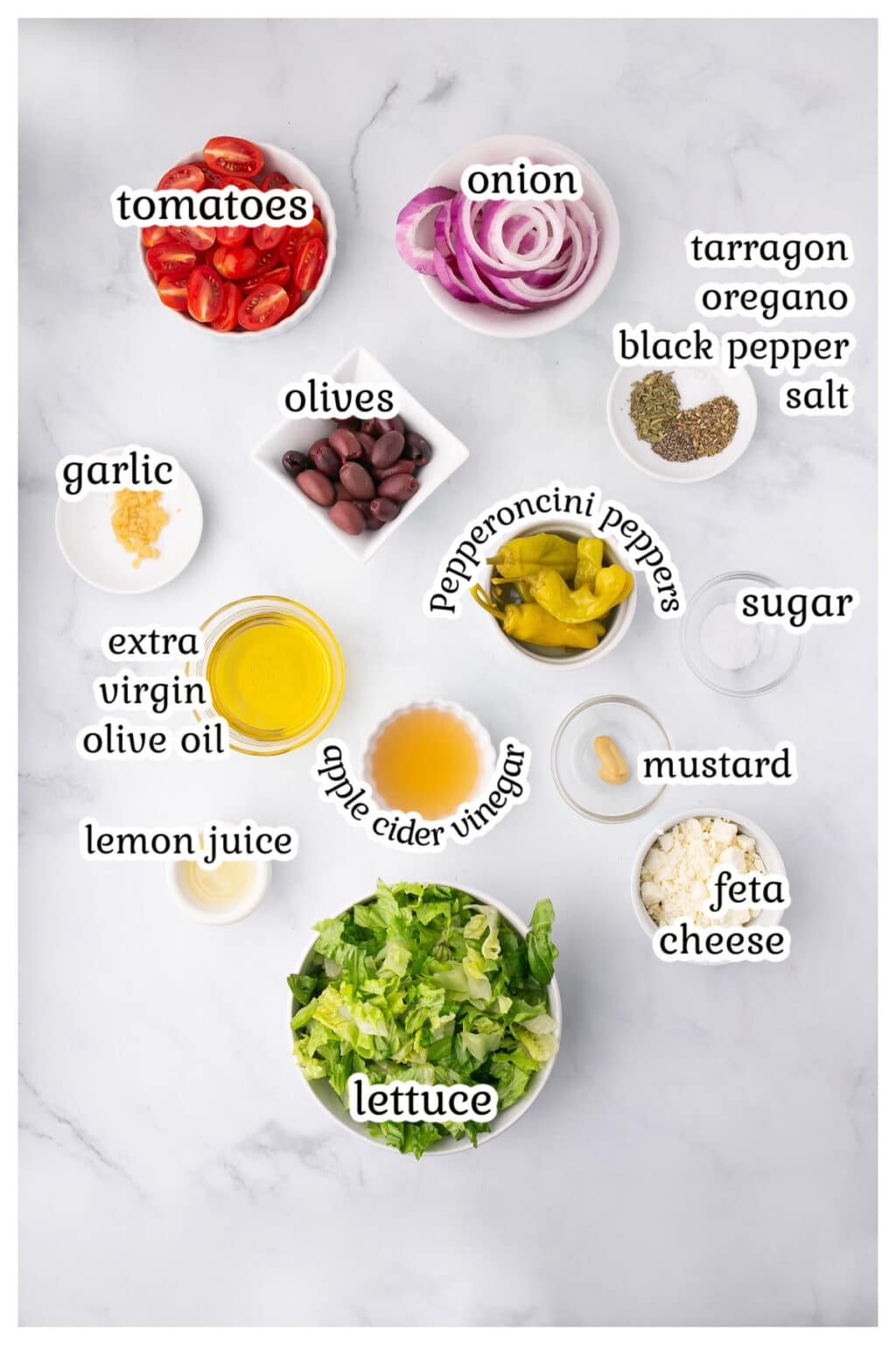 Panera Bread Greek Salad (Delicious Copycat Recipe) - Amira's Pantry