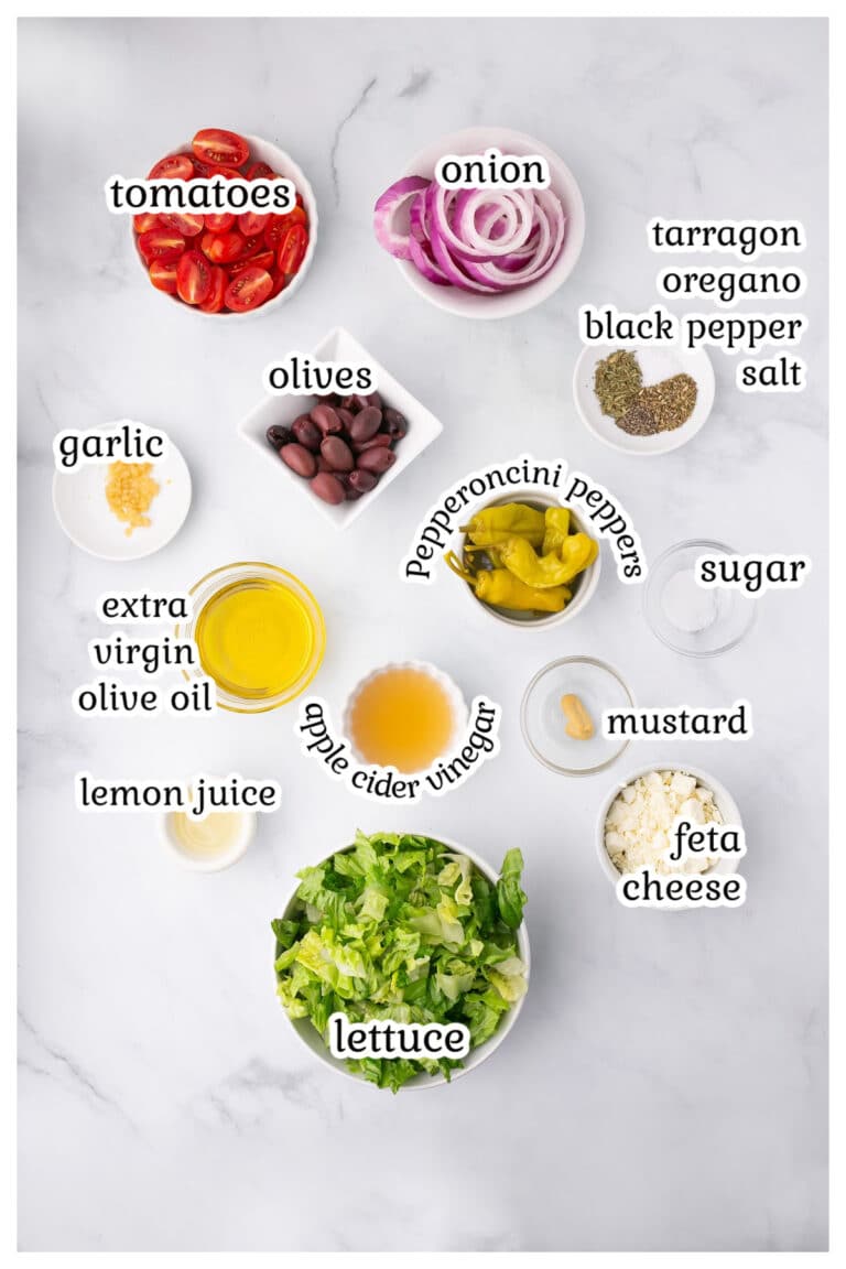 Panera Bread Greek Salad (Delicious Copycat Recipe) - Amira's Pantry