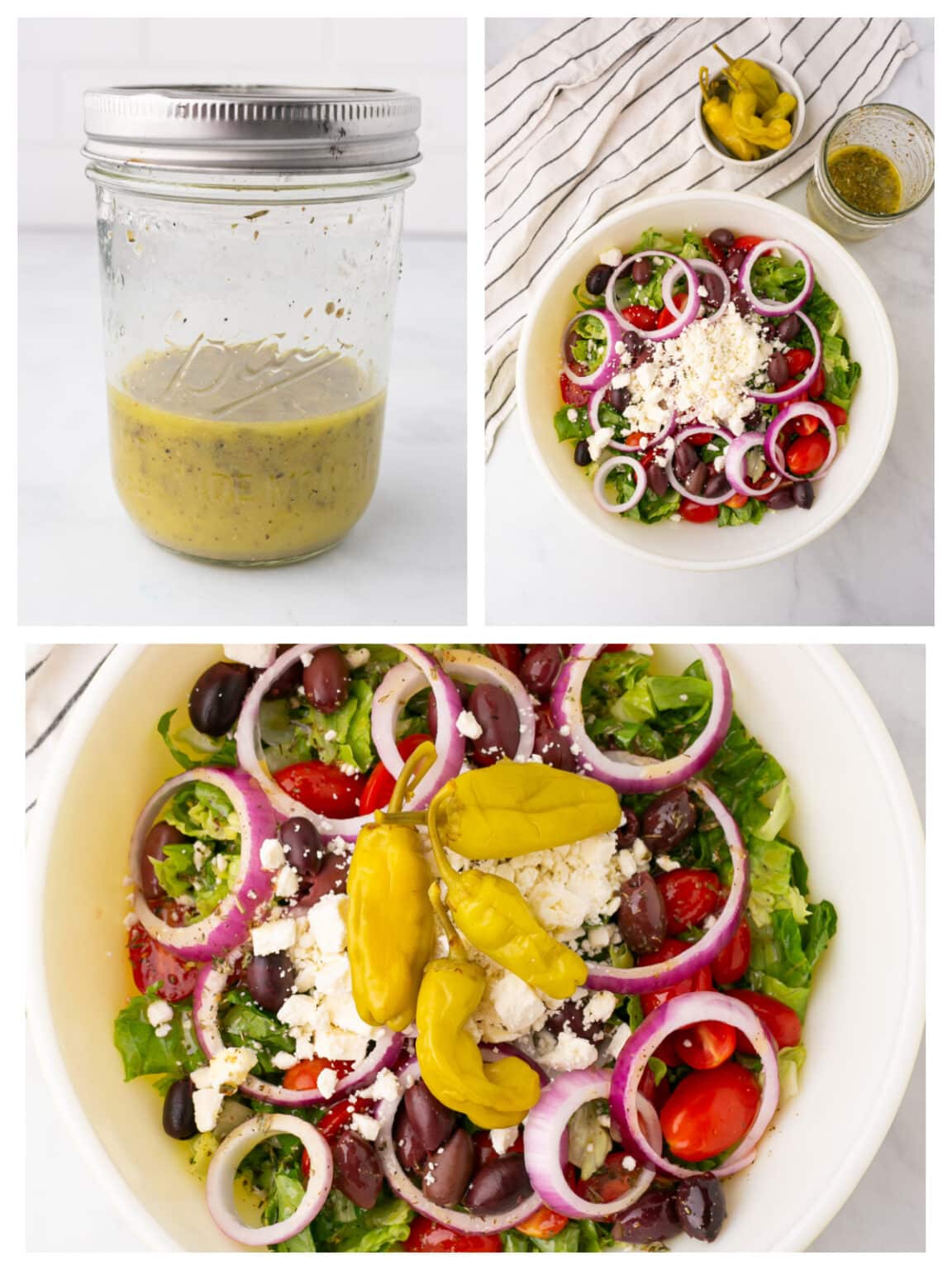 Panera Bread Greek Salad (Delicious Copycat Recipe) - Amira's Pantry